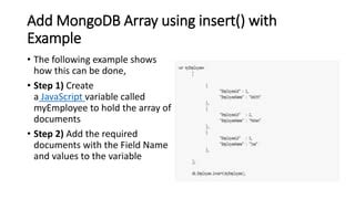 Unit NoSQL Commands Pptx