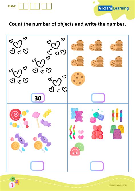 Download Count The Number Of Objects And Write The Number Worksheets