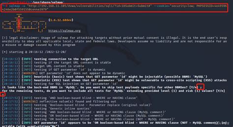 SQLMap 扫描利用SQL注入 192 168 11 105 CSDN博客