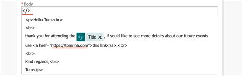 Use Dynamic Hyperlink In An Email Sent By Power Automate