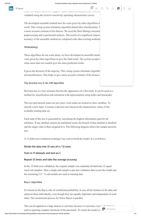 Predicting Diabetes Using A Machine Learning Approach Linked In Pdf
