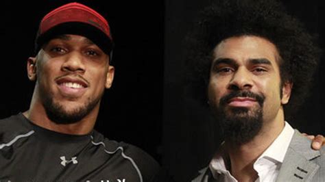 Anthony Joshua Refuses To Acknowledge David Haye As An Immediate Threat