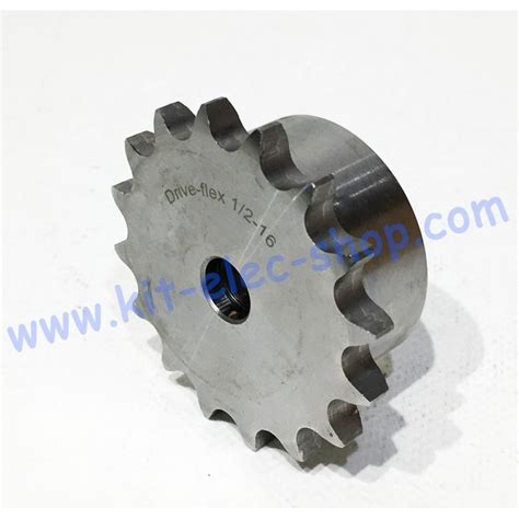 Pignon acier 16 dents 1 rangée monobloc 08B 1