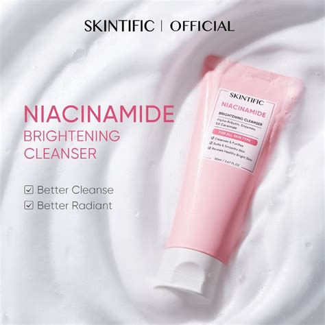 Skintific Niacinamide Brightening Cleanser 80ml Joisid