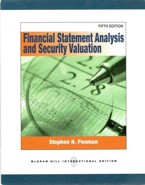 Financial Statement Analysis And Security Valuation