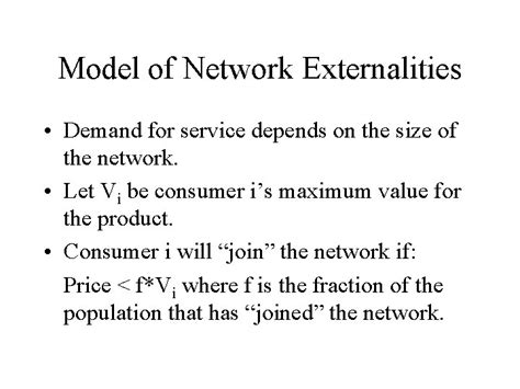 Network Externalities What Is A Network Externality When