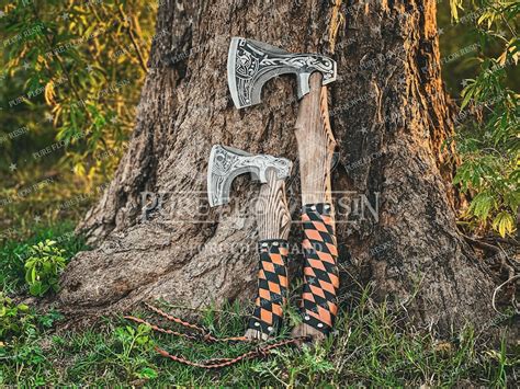 Custom Smith Carbon Steel Viking Axe Personalized Anniversary T For