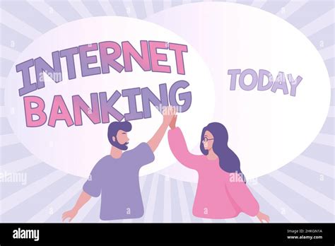Text Caption Presenting Internet Banking Internet Concept Banking