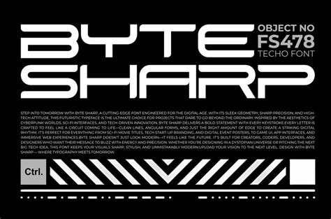 Byte Sharp Font Creative Fonts