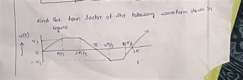 Find The Form Factor Of The Following Waveform Shown In Figure Filo