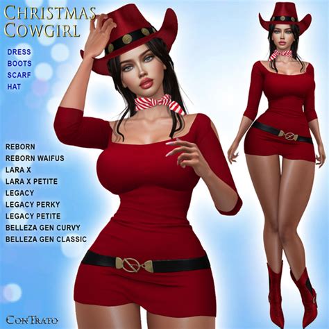 Second Life Marketplace Contrato Christmas Cowgirl