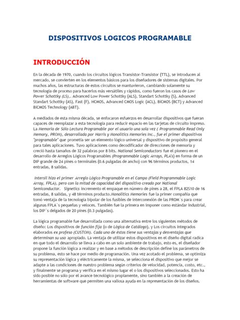 Dispositivos Logicos Programable Pdf Dispositivos Logicos Programable Pdf