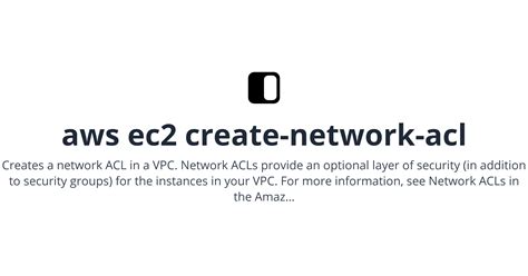 Aws Ec2 Create Network Acl Fig