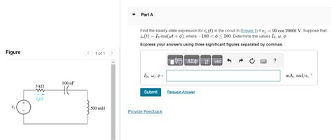 Solved Find The Steady State Expression For Iot In The
