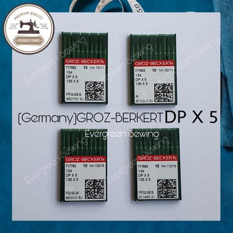DP X 5 Needle Germany Groz Beckert Jarum Mesin Jahit DP X 5 Machine