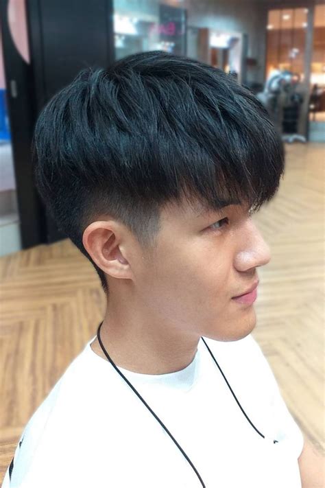 Two Block Textred Mens Hair เพิ่มมิติให้ผมตรงด้วยทรงผมทูบล็อกทิ้ง
