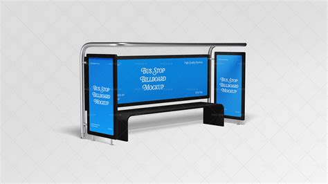 Bus Stop Mockup Graphics Motion Array