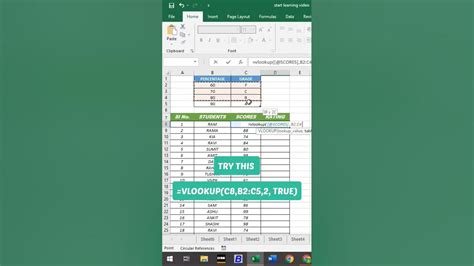 Automatic Marksheet Grade In Excel Excel Shorts Viral Viralshorts Exceltips Excelshortcuts