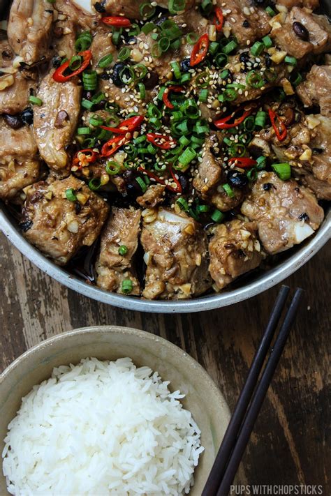 Steamed Spare Ribs With Black Bean Sauce Recipe Healthy Chinese