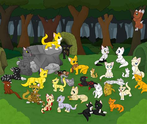 Warrior Cats Thunderclan Day In Thunderclan Camp By Cinderspark