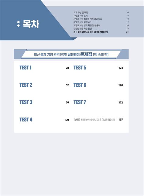 알라딘 미리보기 해커스 지텔프 최신기출유형 실전문제집 7회 Level 2 G Telp 최신 기출유형 100 반영