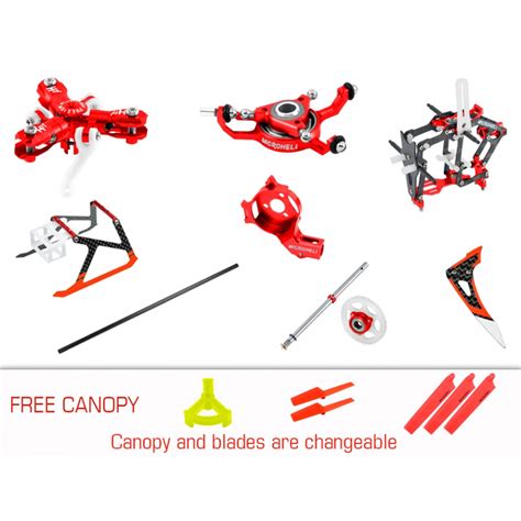 Cnc Triple Blades Performance Package Red Blade Mcpx Bl2