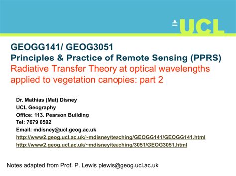 Lecture2 Ucl Department Of Geography