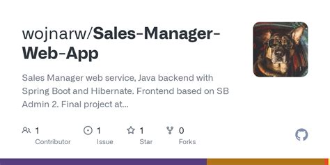 Github Wojnarw Sales Manager Web App Sales Manager Web Service Java