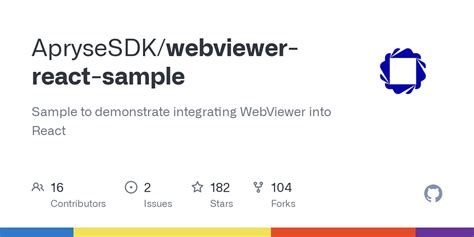 GitHub ApryseSDK Webviewer React Sample Sample To Demonstrate