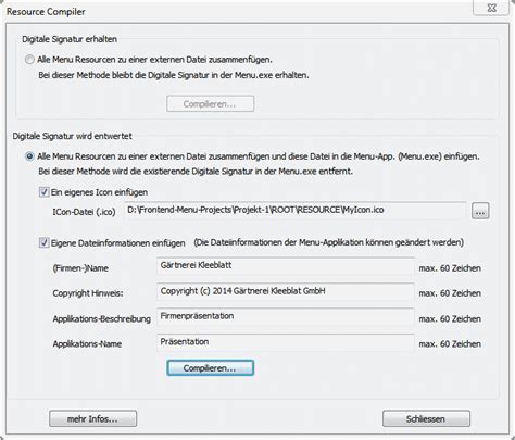 der kssw frontendmenu resource compiler