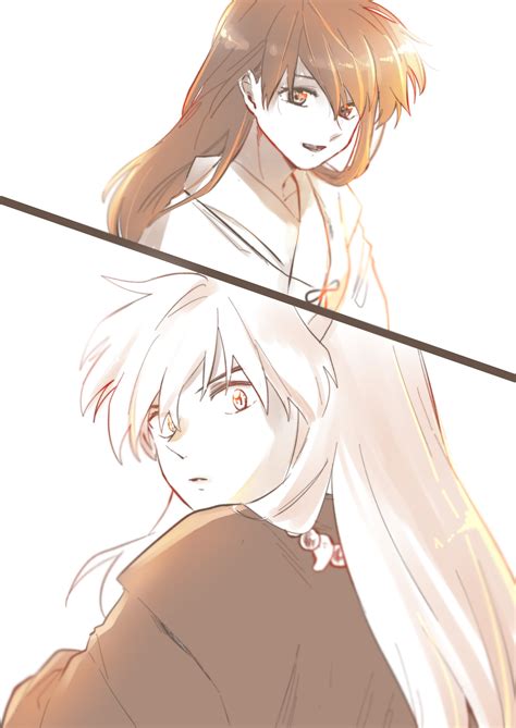 Inuyasha And Higurashi Kagome Inuyasha Drawn By Kayo1102 Danbooru