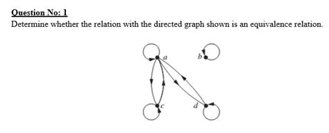 solved question aoi determine whether the relation with the directed
