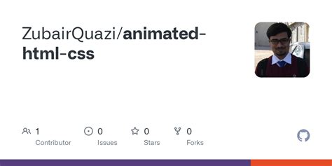 Github Zubairquazianimated Html Css