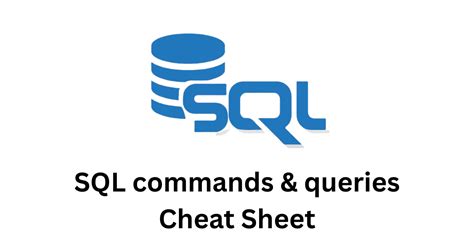Sql Cheat Sheet