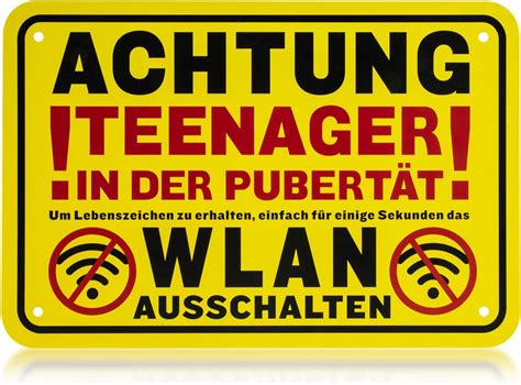 Vorsicht Teenager Schild 18 Geburtstagsgeschenk Junge Mädchen
