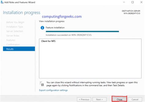 Configure Nfs Client On Windows Server 2019 Computingforgeeks