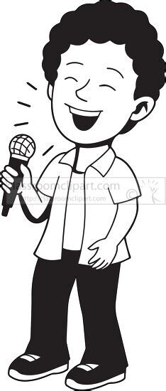 Opera Singer Clipart Black And White