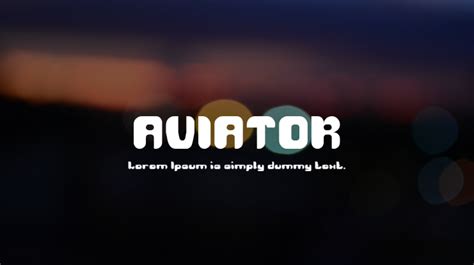 AVIATOR Font Family Download Free For Desktop Webfont