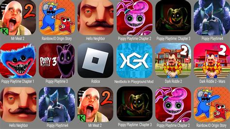 Nextbots In Playground Dark Riddle 2 Mars Roblox Poppy 2 Poppy 3 Poppy