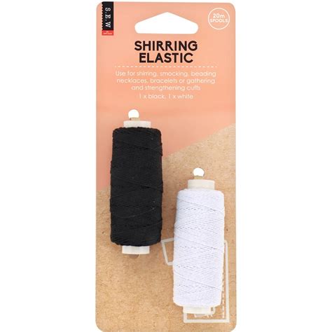 Sew Easy Shirring Elastic Black White BIG W