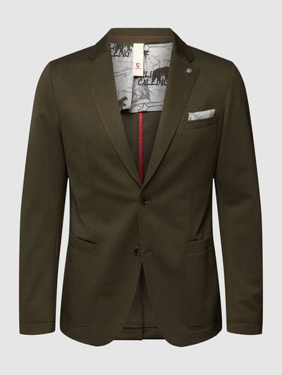 CG Club Of Gents Slim Fit 2 Knopf Sakko Mit Kissing Buttons Modell