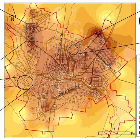 Tci And Spatial Patterns In Fayoum City Source By Authors Based On Arc