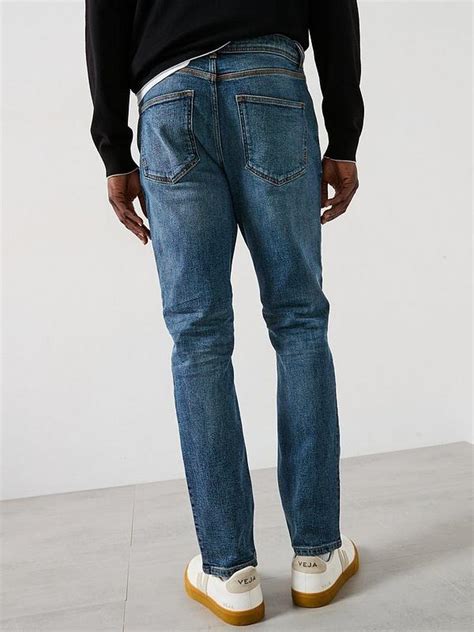Very Man Slim Fit Jeans With Stretch Dark Wash Very