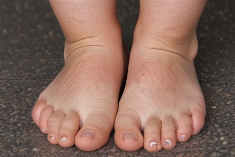 Obese Womens Super Swollen Fatty Feet