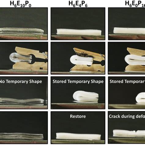 Shapememory Effect Of The Polymer Gels With Different Solvent Download Scientific Diagram