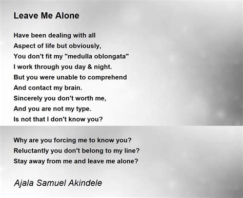 Leave Me Alone Images