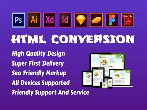 Figma Psd Xd To Html Css Bootstrap Tailwind Css With Responsiveness Upwork