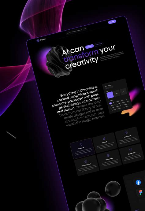 Saas Landing Page Ai Uiux Behance