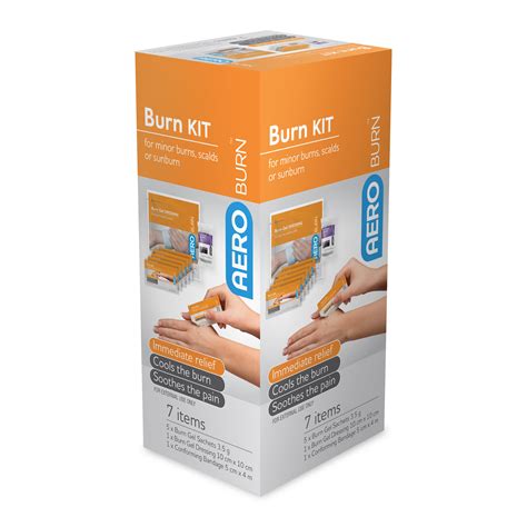 Burn Kit 7 Pieces Includes Burn Dressing Burn Gel Sachets 5cm Co
