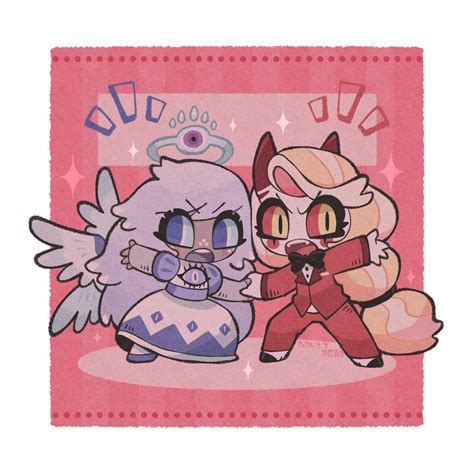 Chibi Emily And Charlie Karin Apple25 R Hazbinhotel